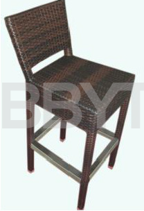 Mezzo bar stool with backrest